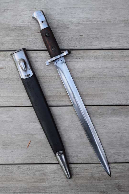 England: English M1903 bayonet by WILKINSON-LONDON, Indian converted ...