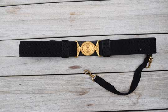 Militaria/ Others: Belgian naval officer ceremonial sword belt, over ...